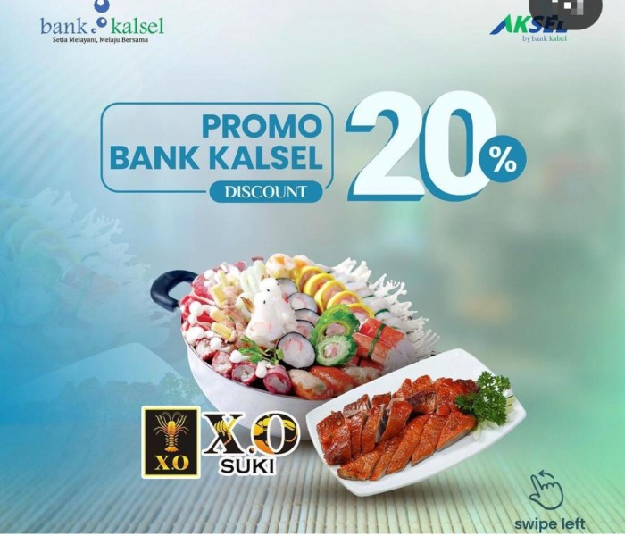 MANTAP!, Pengguna ATM Bank Kalsel Dapat Diskon 20 Persen di Restoran ...