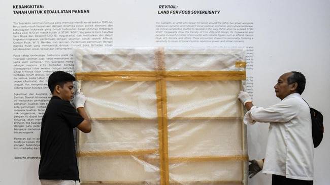 DITURUNKAN Lukisan 'Tikus Garuda' dari Ruang Pameran di Banjarmasin ...