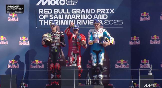 RACE MotoGP San Marino 2025: Marc Marquez Asapi Bezzecchi - Suar Indonesia